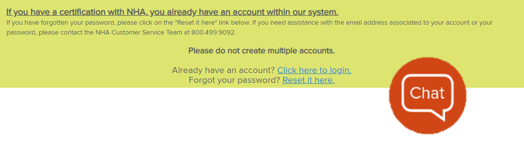 How to Create an NHA Candidate Account